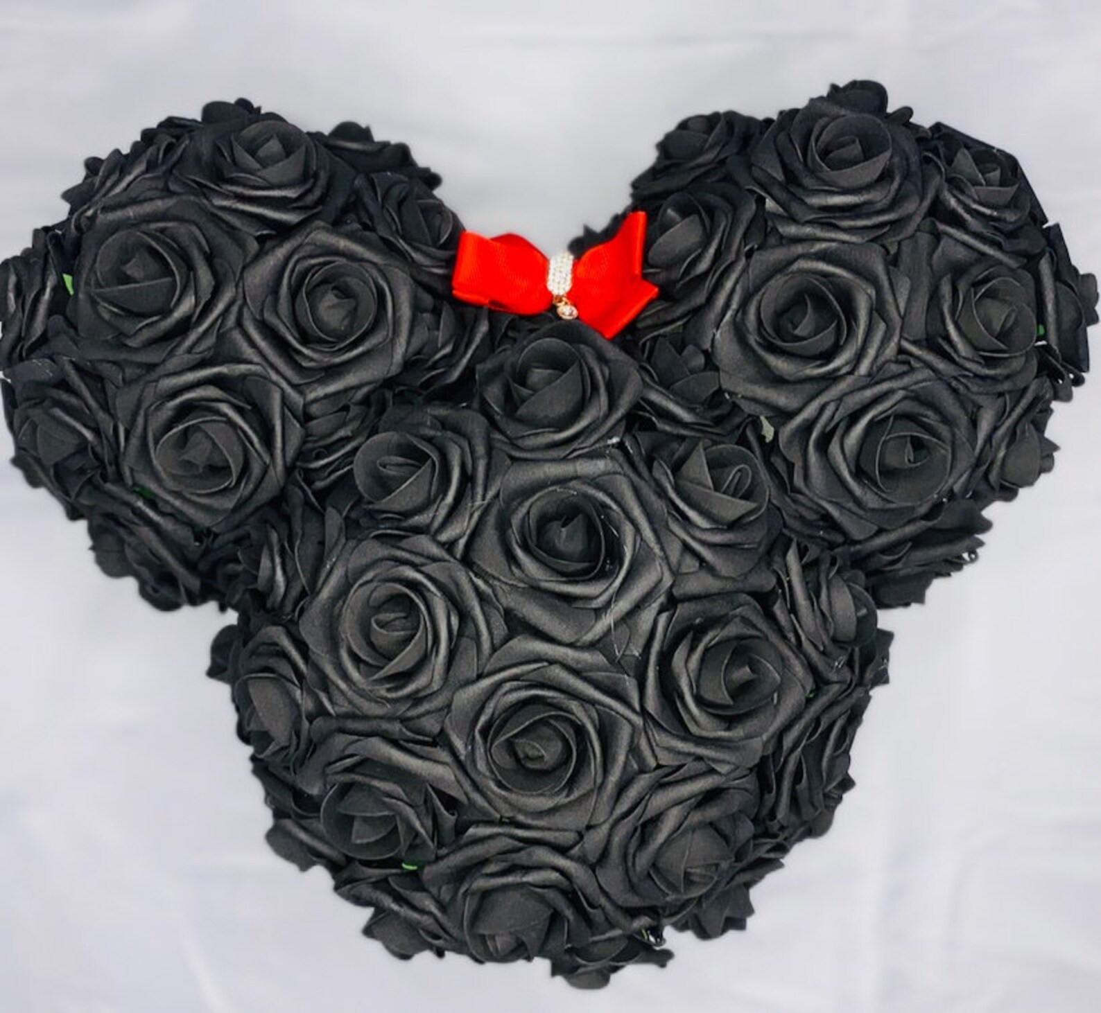 Mickey Mouse ROSE SILHOUETTE Head, 17x14x8, Center Piece, Handmade ...