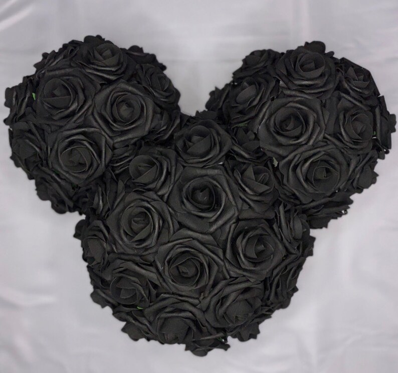 Mickey Mouse ROSE SILHOUETTE Head, 17x14x8, Center Piece, Handmade - Etsy