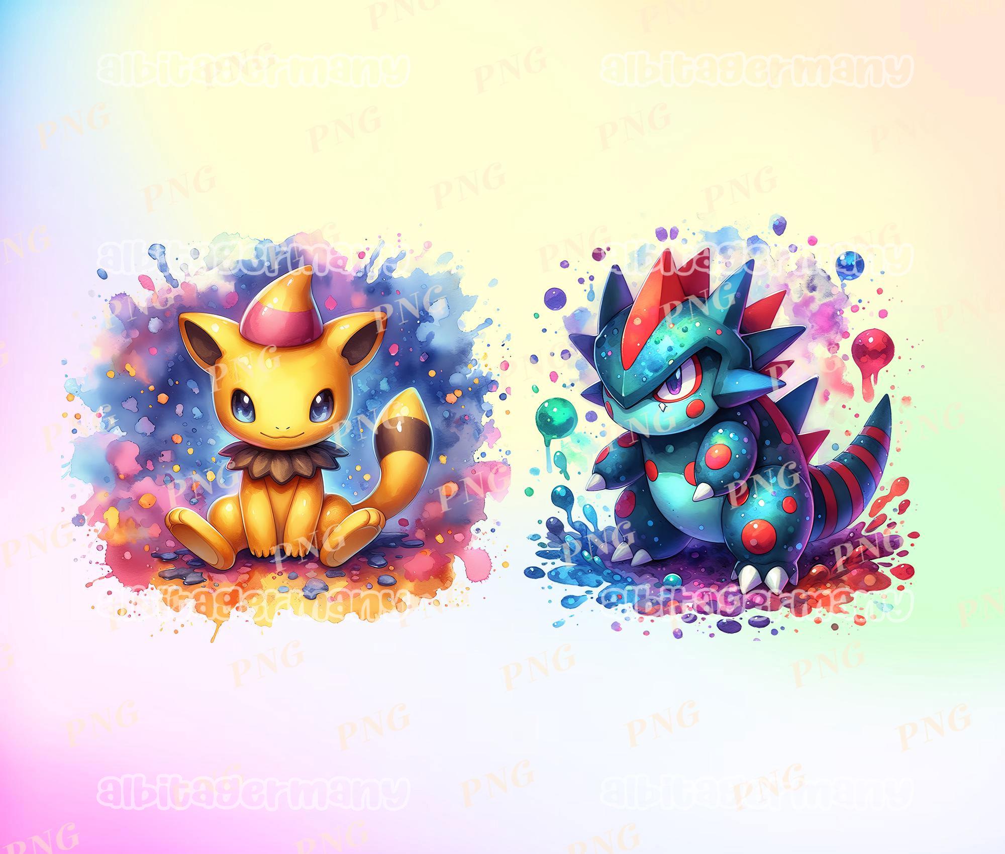 Poke Monster PNG Bundle, Anime/manga PNG Bundle, Cartoon T-shirt Design ...