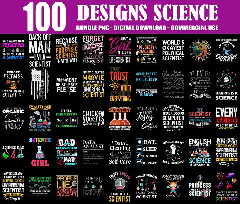 100 Designs Science Bundle Png, Chemistry Png, Science Lover Png, Retro ...