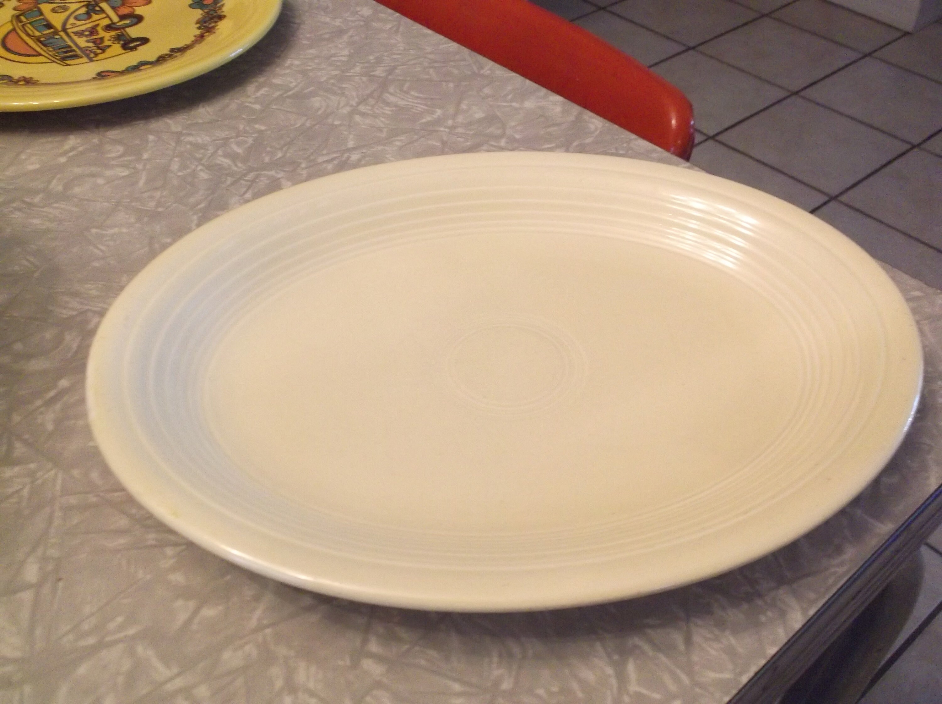 Vintage Ivory Fiestaware Large Platter 12 1/2 Inches - Etsy