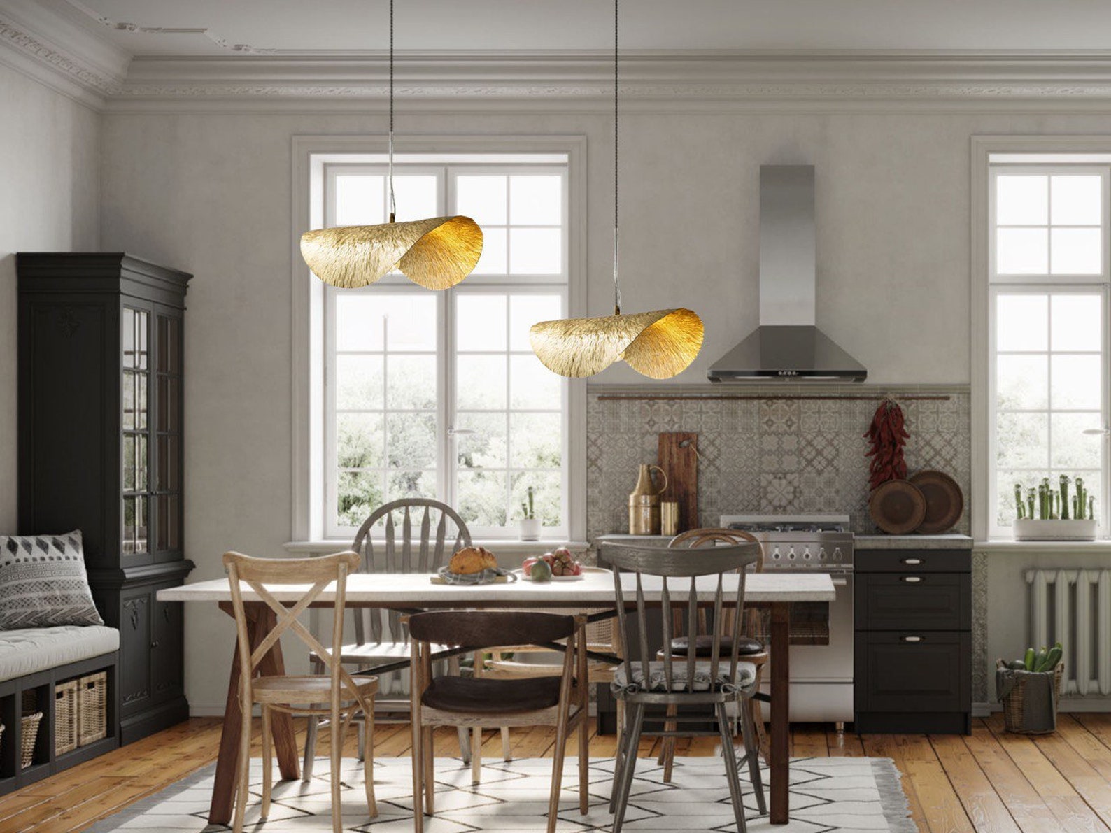 Lotus Leaf Pendant Light Lotus Light Fixture Kitchen Light - Etsy