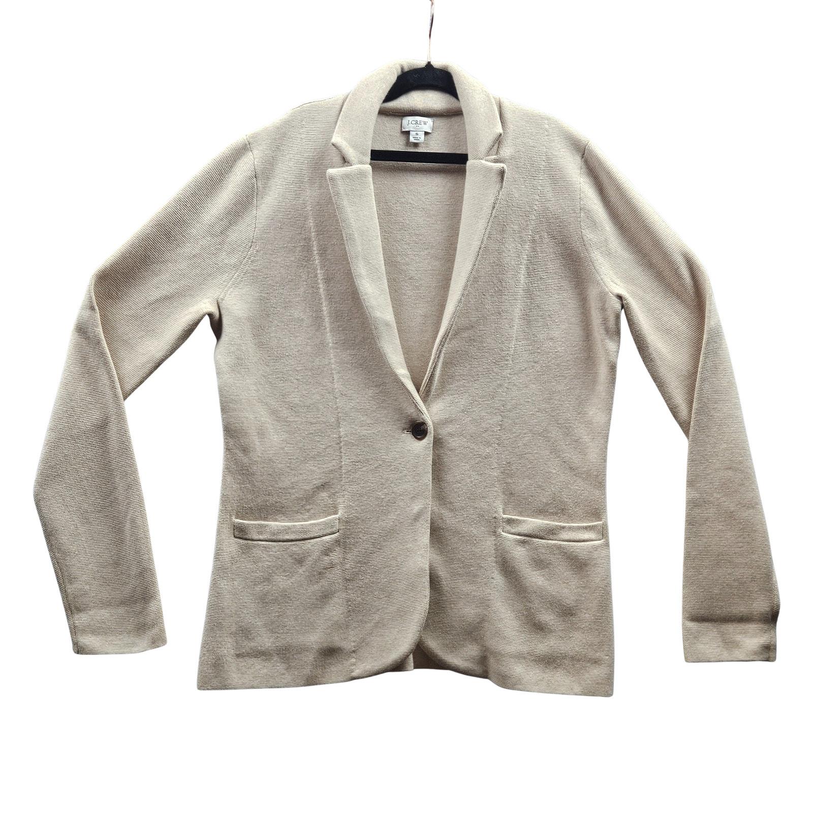 Re-imagined by J Crew Sweater Jacket Size S Cream Color Classic ...