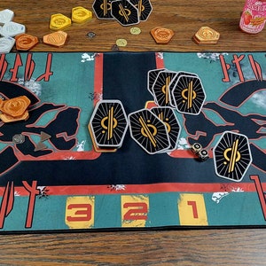 Original Bounty Hunter Themed Sabacc Mat - Etsy