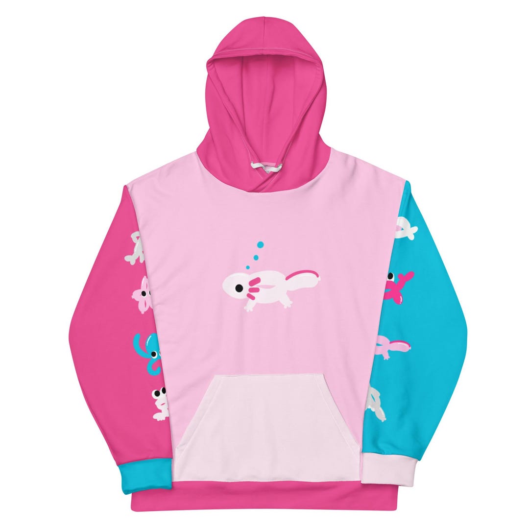 Axolotl Colorblock Kidcore Clowncore Balloon Animal Comfy Cozy I Feel ...