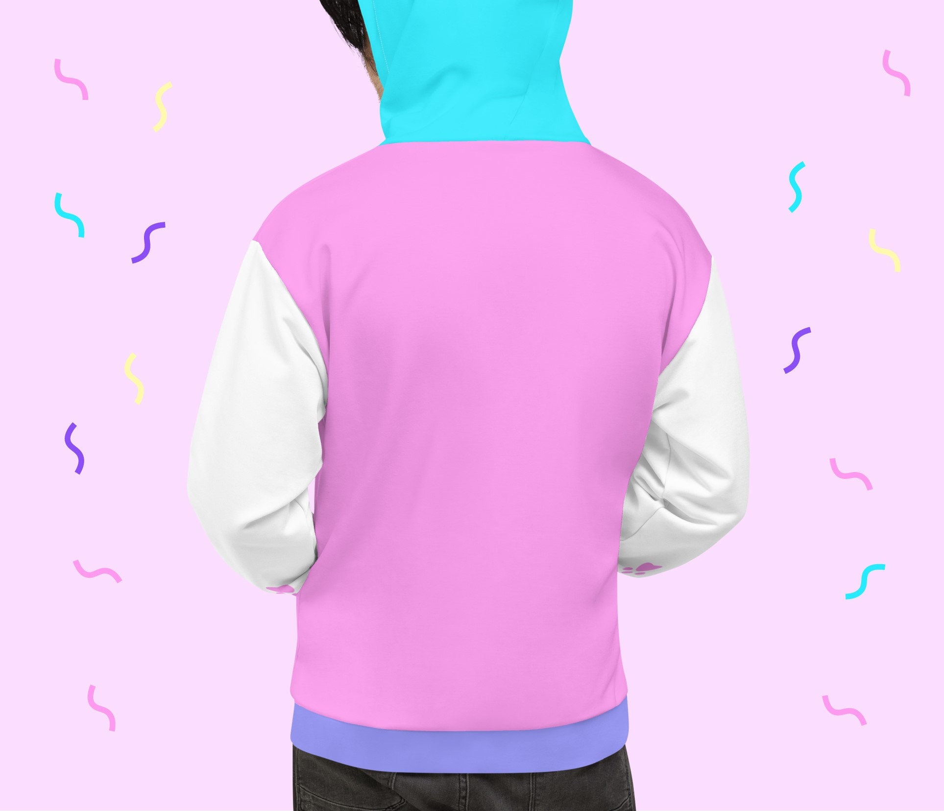 Noodlecat Nostalgic Neon Cozy Kawaii Cat Kidcore Colorblock - Etsy UK