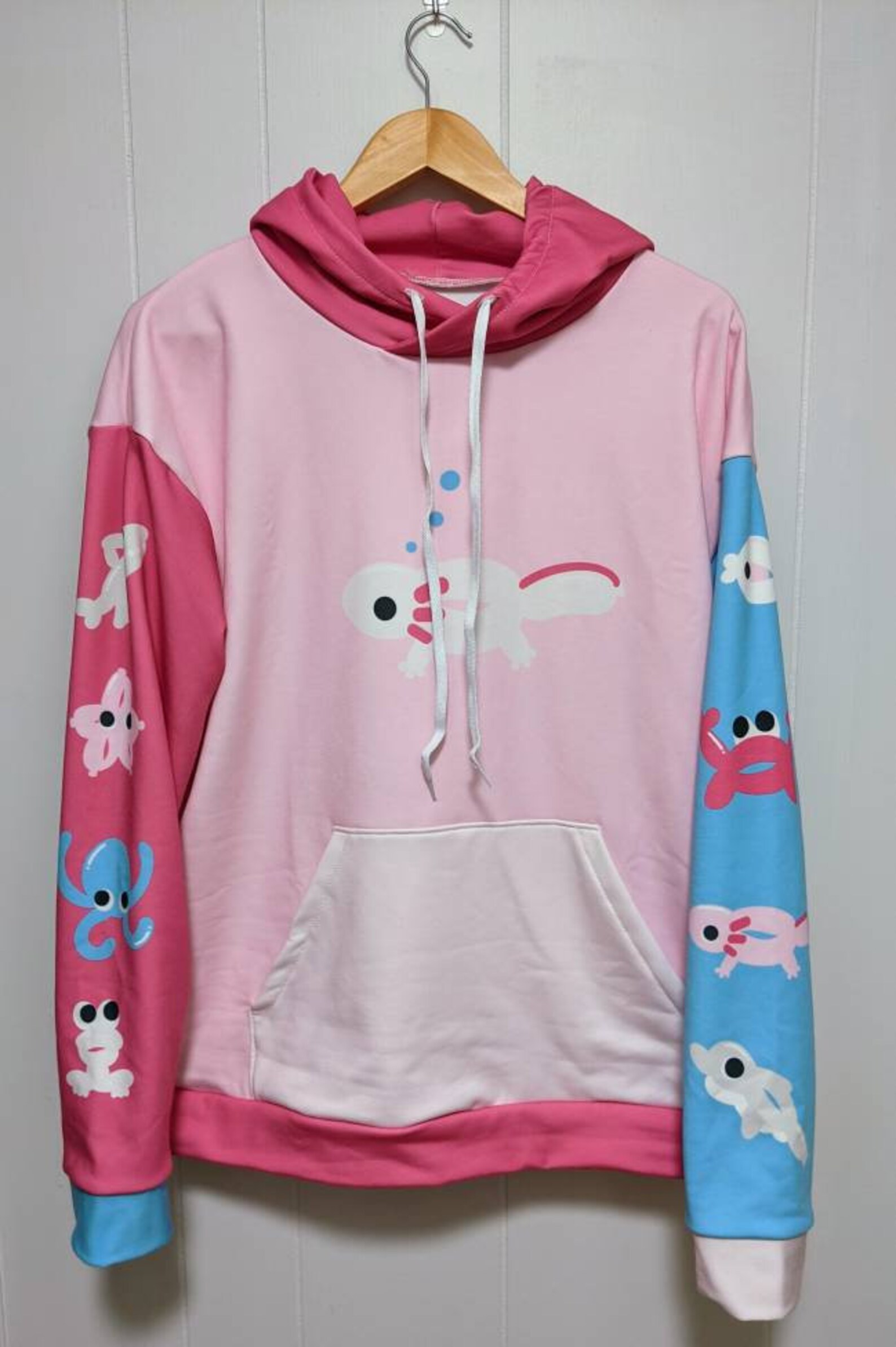 Axolotl Colorblock Kidcore Clowncore Balloon Animal Comfy Cozy I Feel ...