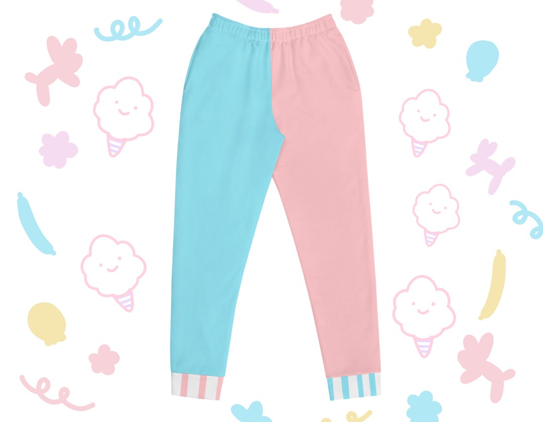 Cotton Candy - Pastel Colorblock Trans Pride Women's Sized Joggers - Etsy