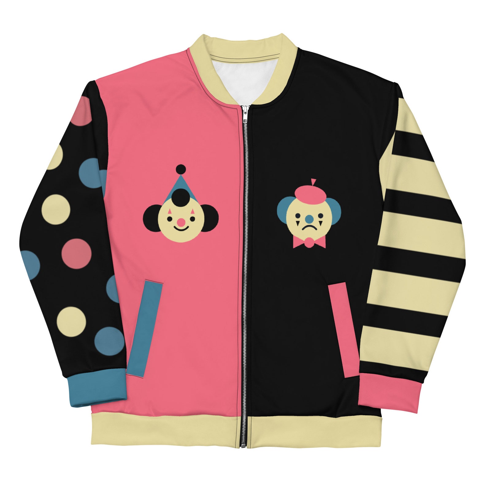 Clown Vs Mime Clowncore Primary Colorblock Vintage Colorway - Etsy