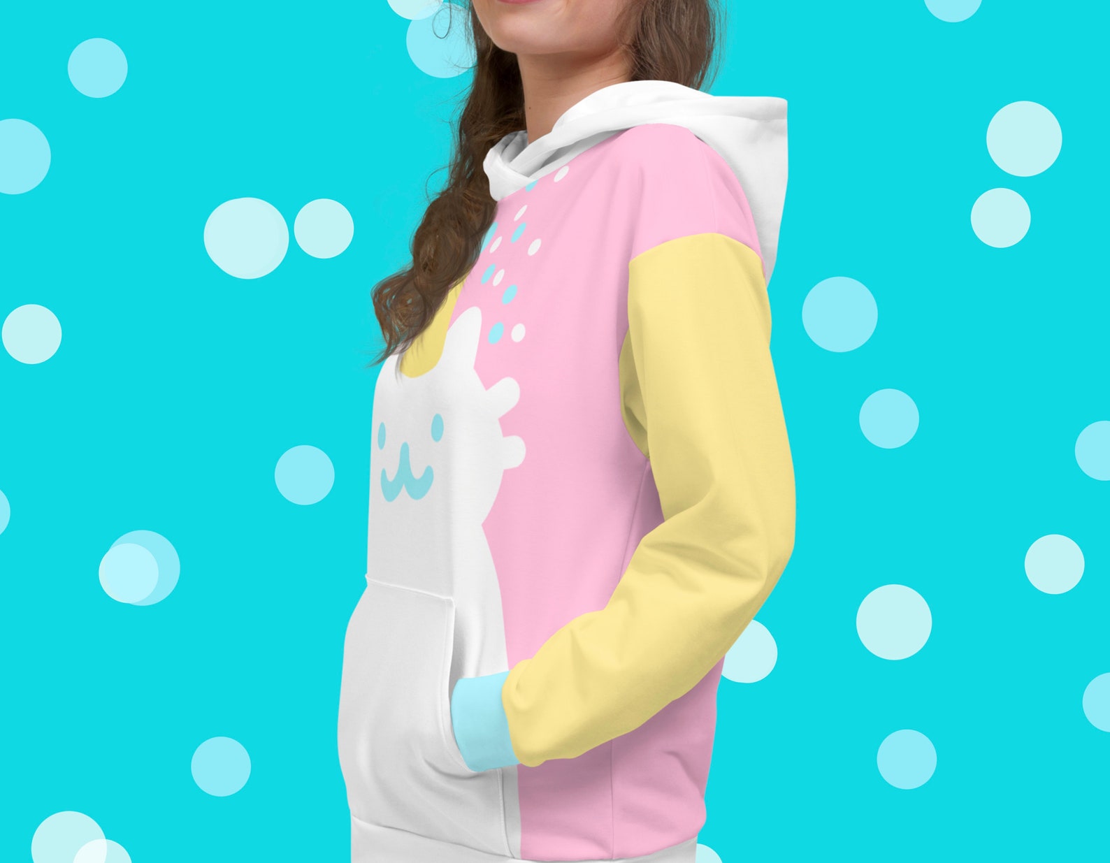 Happy Birthday Noodlecat Confetti Pastel Colorblock Fairy Kei - Etsy