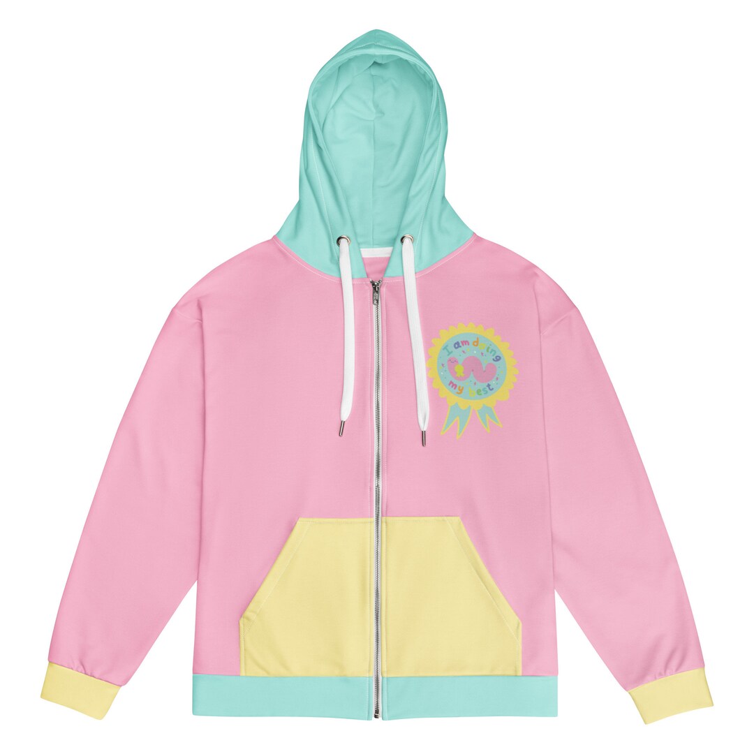 Doing My Best Cute Pastel Unisex Zip Hoodie 2XS 6XL - Etsy