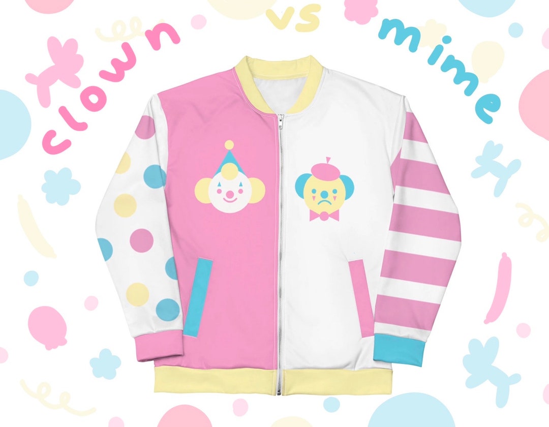 Clown Vs Mime Clowncore Pastel Colorblock Candy Colorway Unisex Bomber ...
