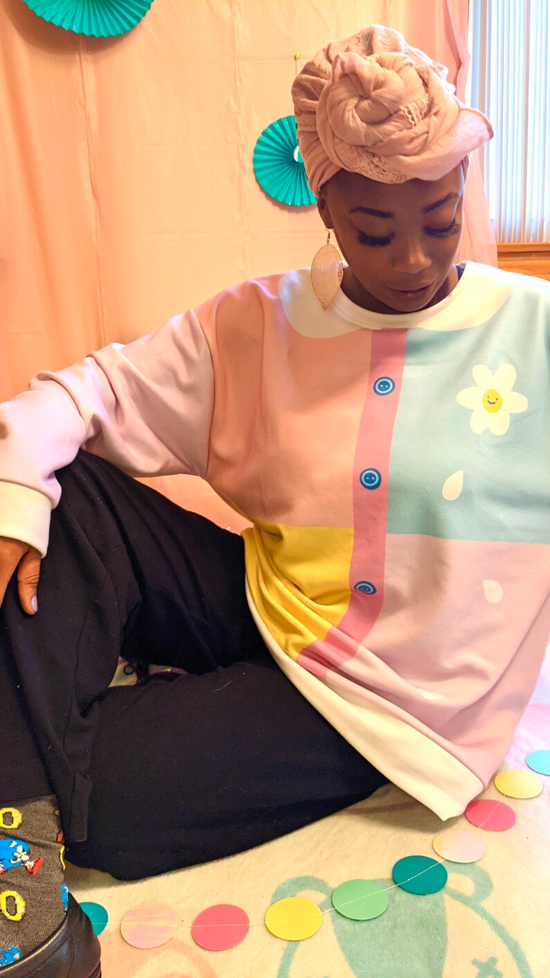 Pastel Colorblock Daisy Clowncore Kidcore Kawaii Harajuku - Etsy