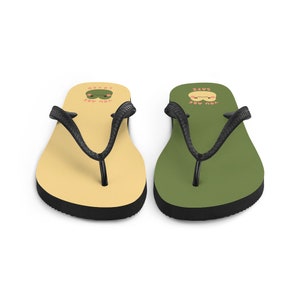 You Are Safe You Are Loved Froggy Cute Frog Flip-flops - Etsy