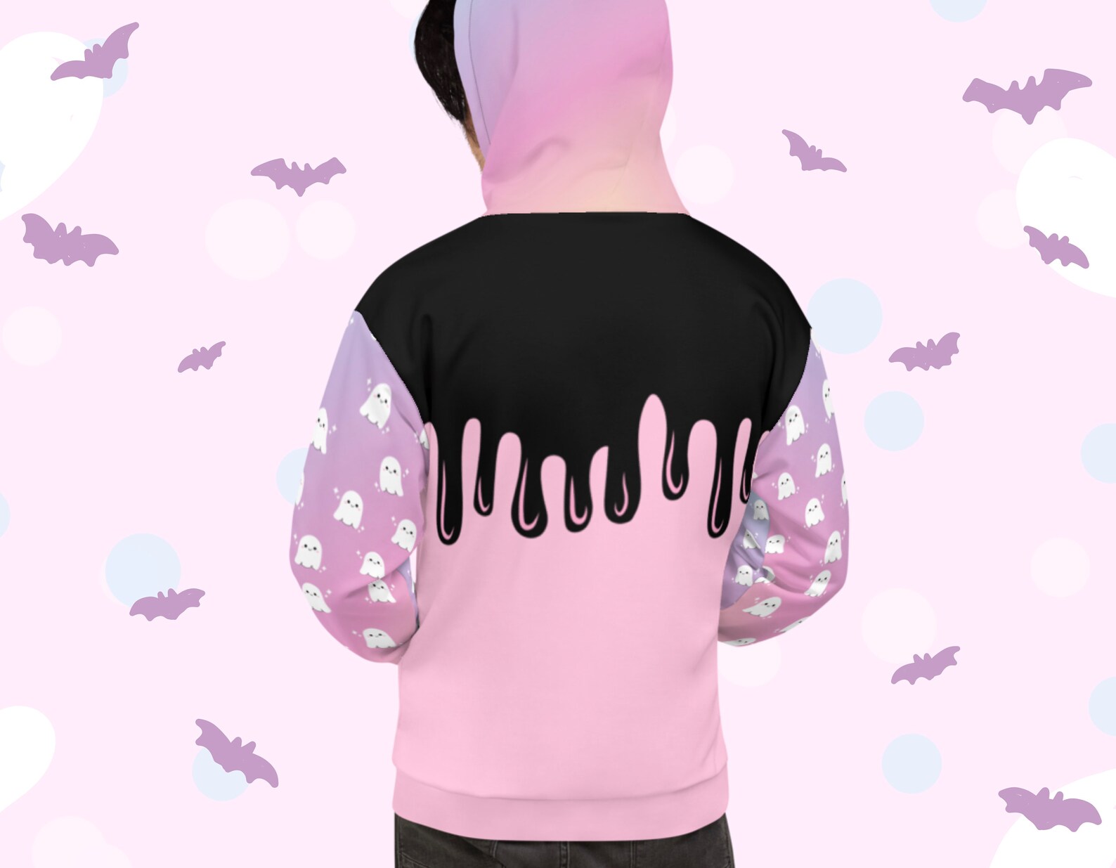 Pastel Goth Spooky Cute Ghost Halloween Kawaii Pink and Black - Etsy