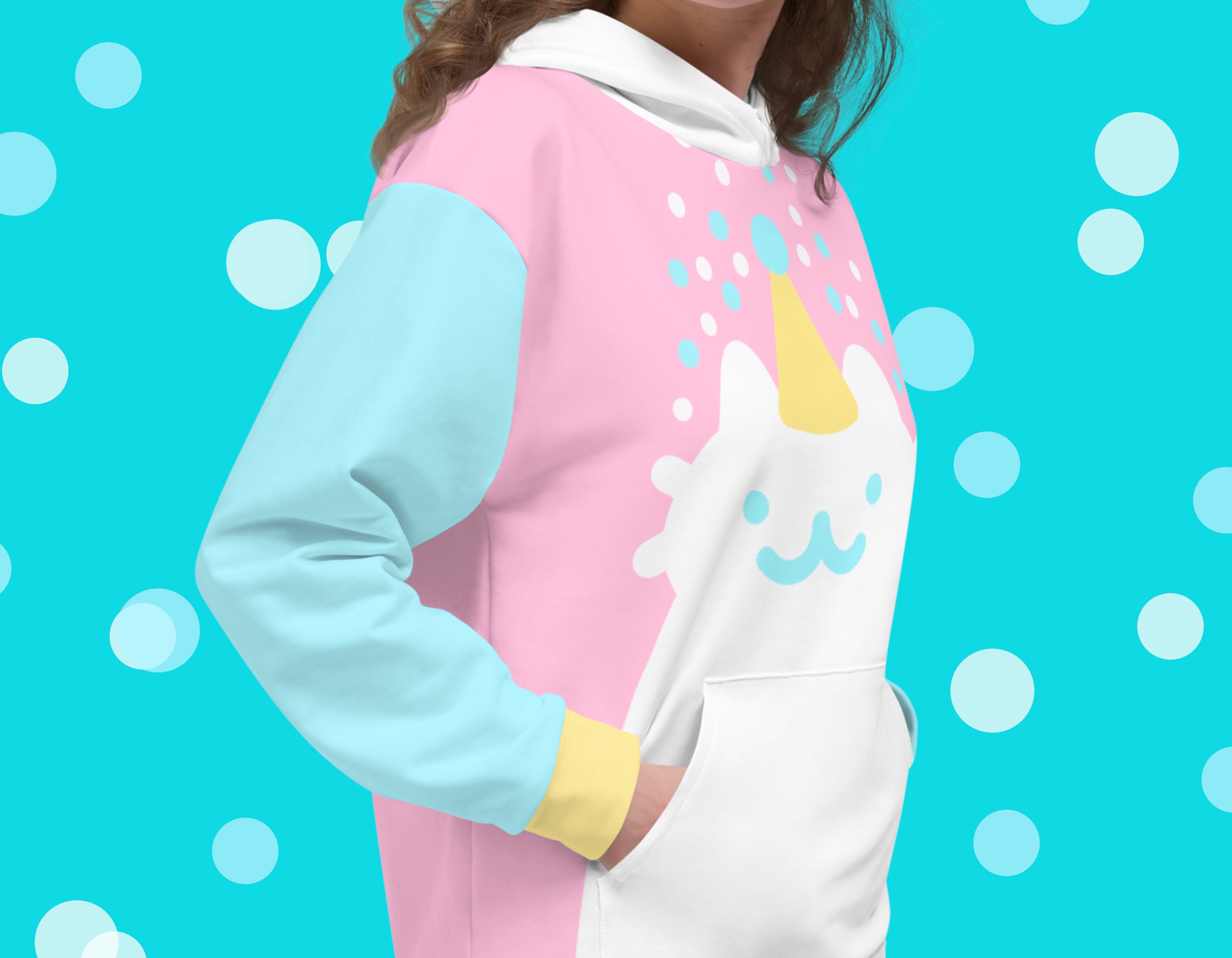 Happy Birthday Noodlecat Confetti Pastel Colorblock Fairy Kei - Etsy