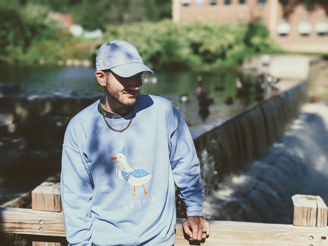 Goose Wizard Begone Spell Unisex Sweatshirt | Etsy