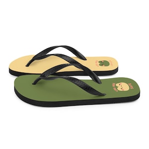 You Are Safe You Are Loved Froggy Cute Frog Flip-flops - Etsy