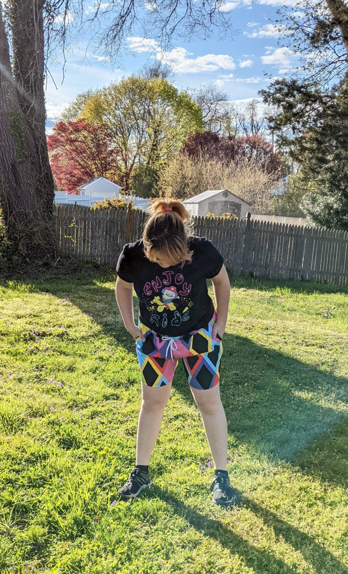 Clowncore Jester Shorts Bold Diamond Pattern Unisex Men's - Etsy