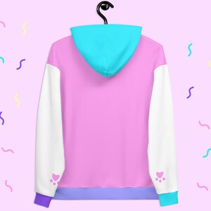 Noodlecat Nostalgic Neon Cozy Kawaii Cat Kidcore Colorblock Unisex ...