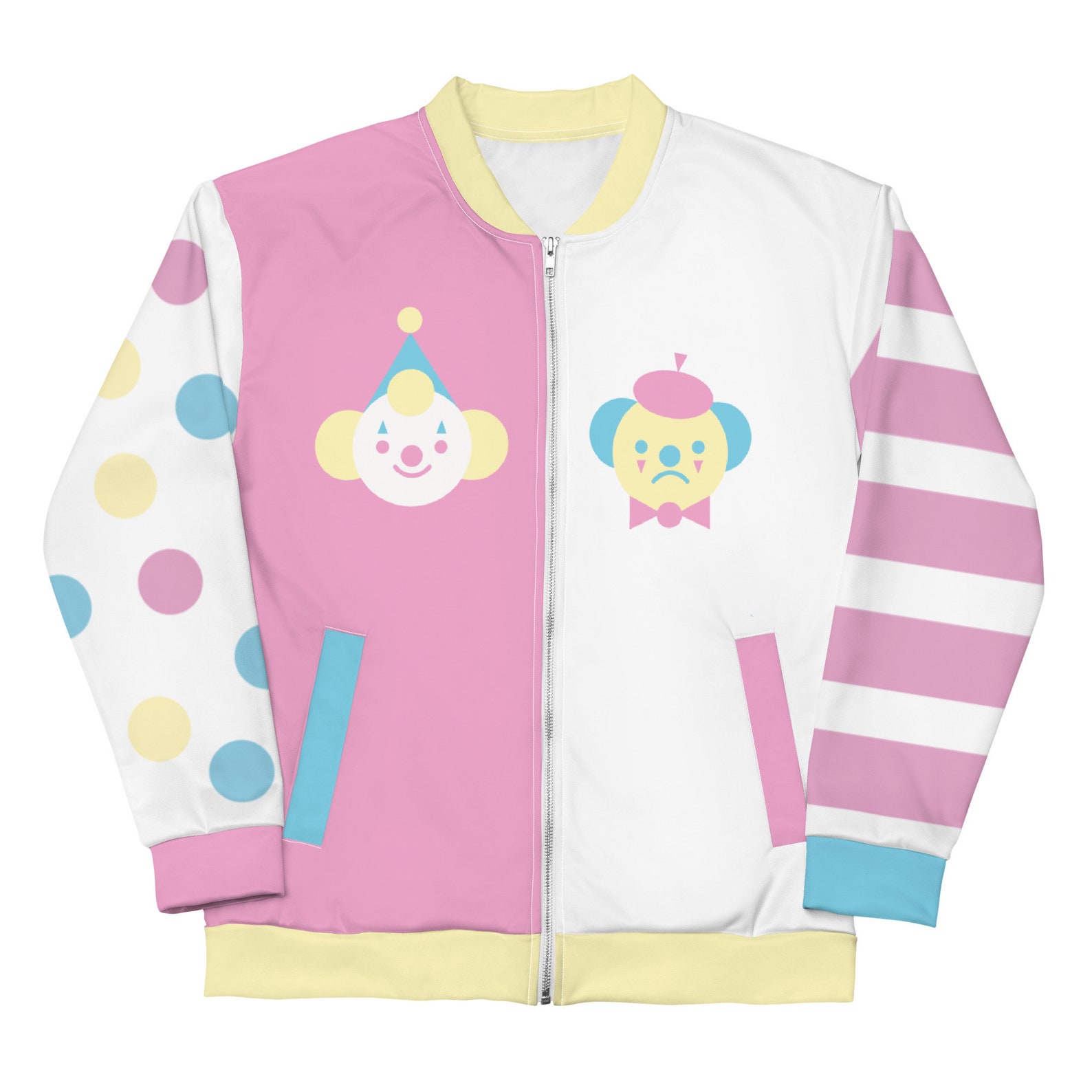 Clown Vs Mime Clowncore Pastel Colorblock Candy Colorway Unisex Bomber ...
