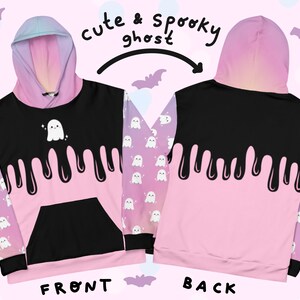 Pastel Goth Spooky Cute Ghost Halloween Kawaii Pink and Black - Etsy