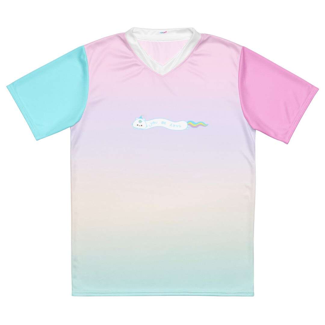 Pastel Rainbow Trans Pride You Be Long Recycled Unisex Sports - Etsy