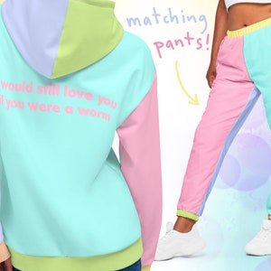 Pastel Rainbow Colorblock Unisex Track Pants - Etsy