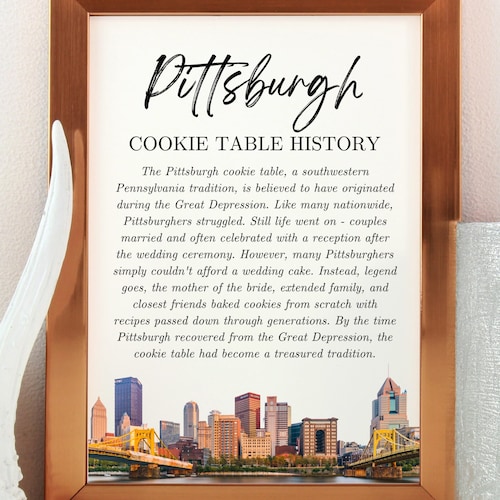 The Pittsburgh Cookie Table Sign DIGITAL - Etsy