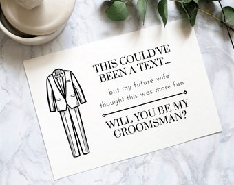 Groomsmen Proposal Text - Etsy