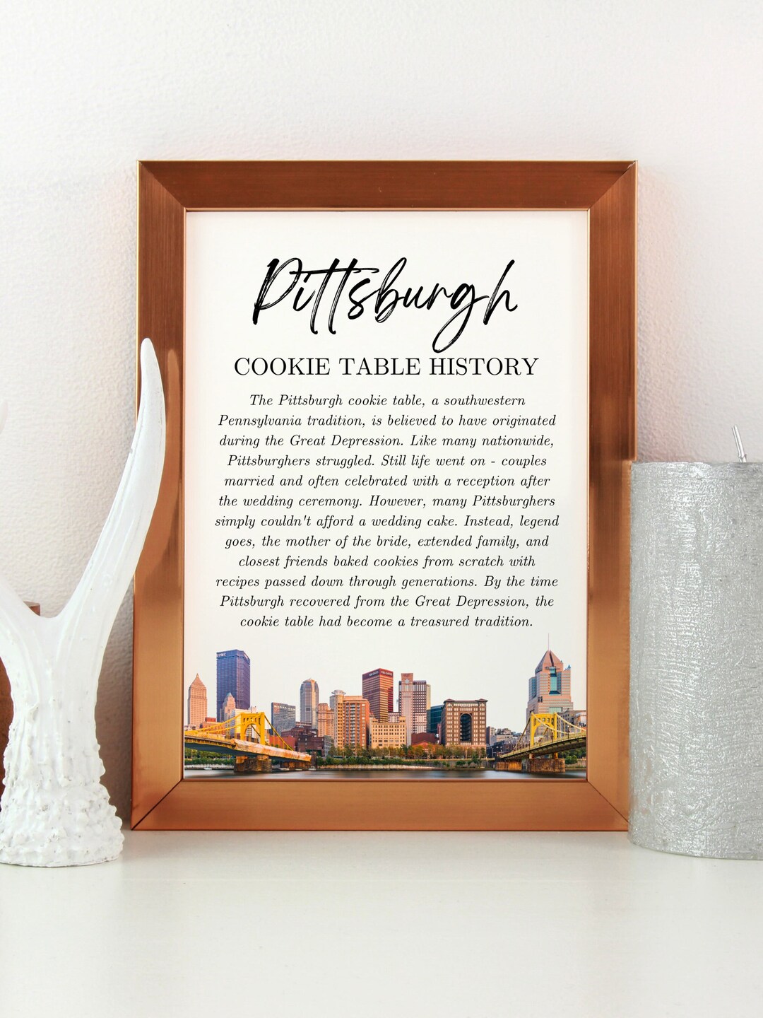 Pittsburgh Cookie Table Wedding Tradition Sign - Etsy