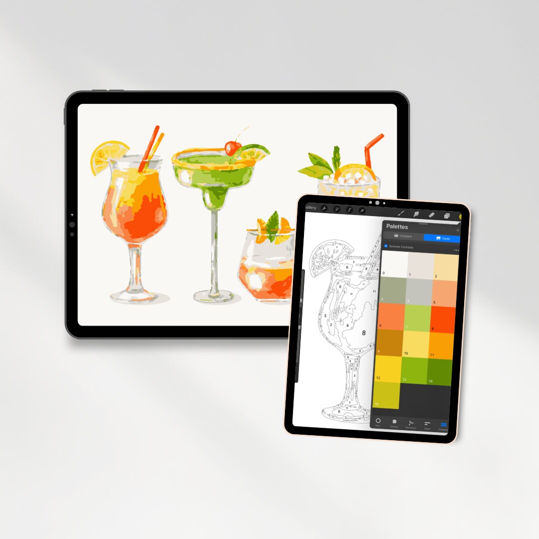 Digital Paint by Number Procreate Paint by Number - Etsy