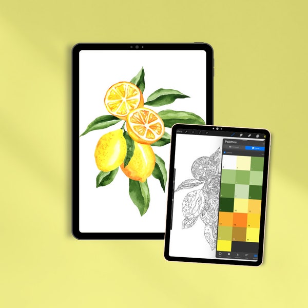 Lemons Paint by Number - Etsy