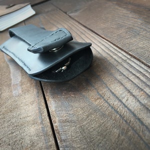 Big Leather Key Holder With Pull Strap, Keychain, Key Pouch, Handmade ...