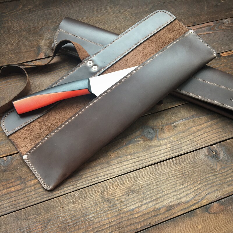 Leather Knife Roll - Etsy