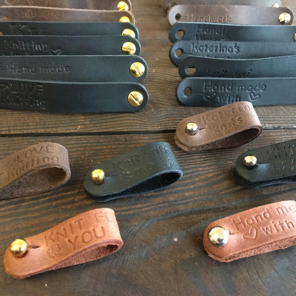 Custom Small Leather Tag - Etsy