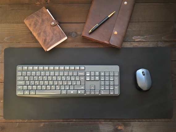 Flat Small Large Leather Desk Mat Mother Day Gift Anniversary - Etsy