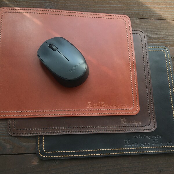 Leather Mouse Pad - Etsy