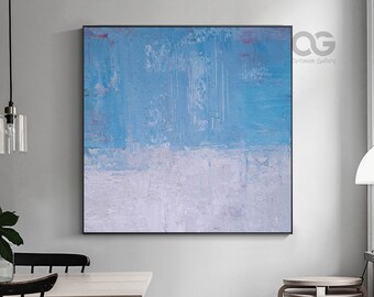 Abstract Light Blue Canvas - Etsy