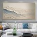 Original Ocean Wave Acrylic Painting Abstract Minimalist Canvas ...