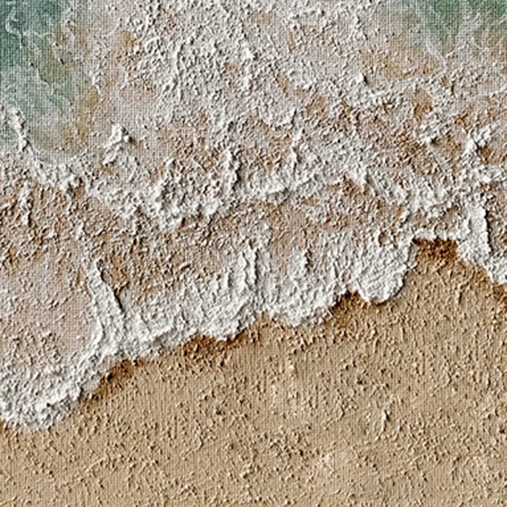 Large 3D Textured Ocean Painting Acrylic Framed Green Beach - Etsy UK