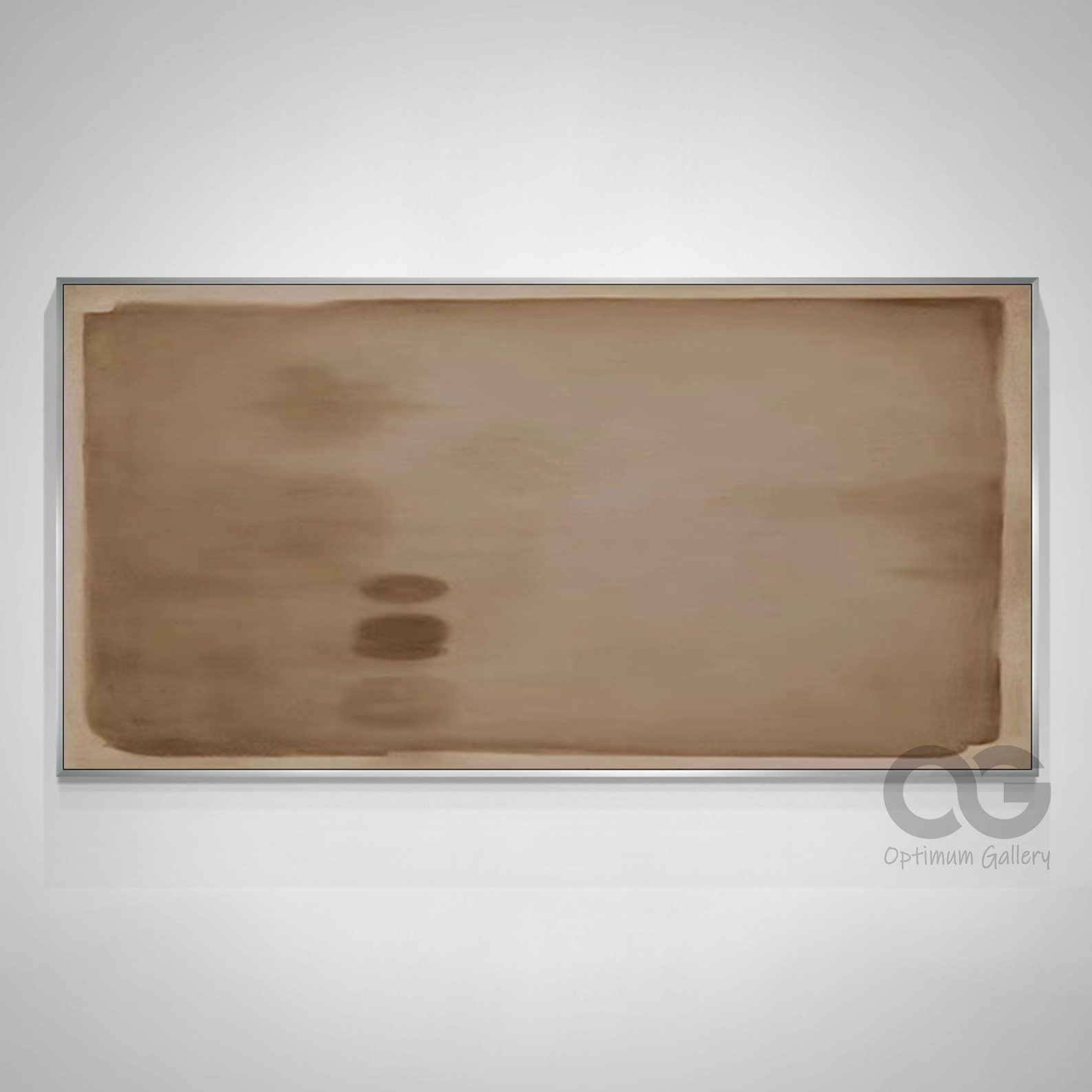 Large Abstract Brown Minimalist Wall Art Original Brown | Etsy