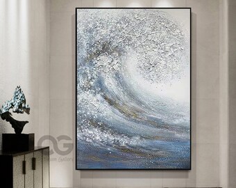 Gold Wave Wall Art - Etsy