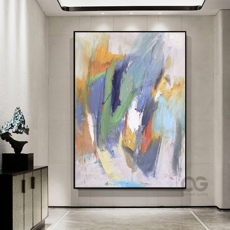 Multicolor Canvas Painting Colorful Wall Paintings Bright - Etsy
