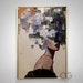 Large Faceless Portrait Painting Abstract Lady Painting Woman Face ...