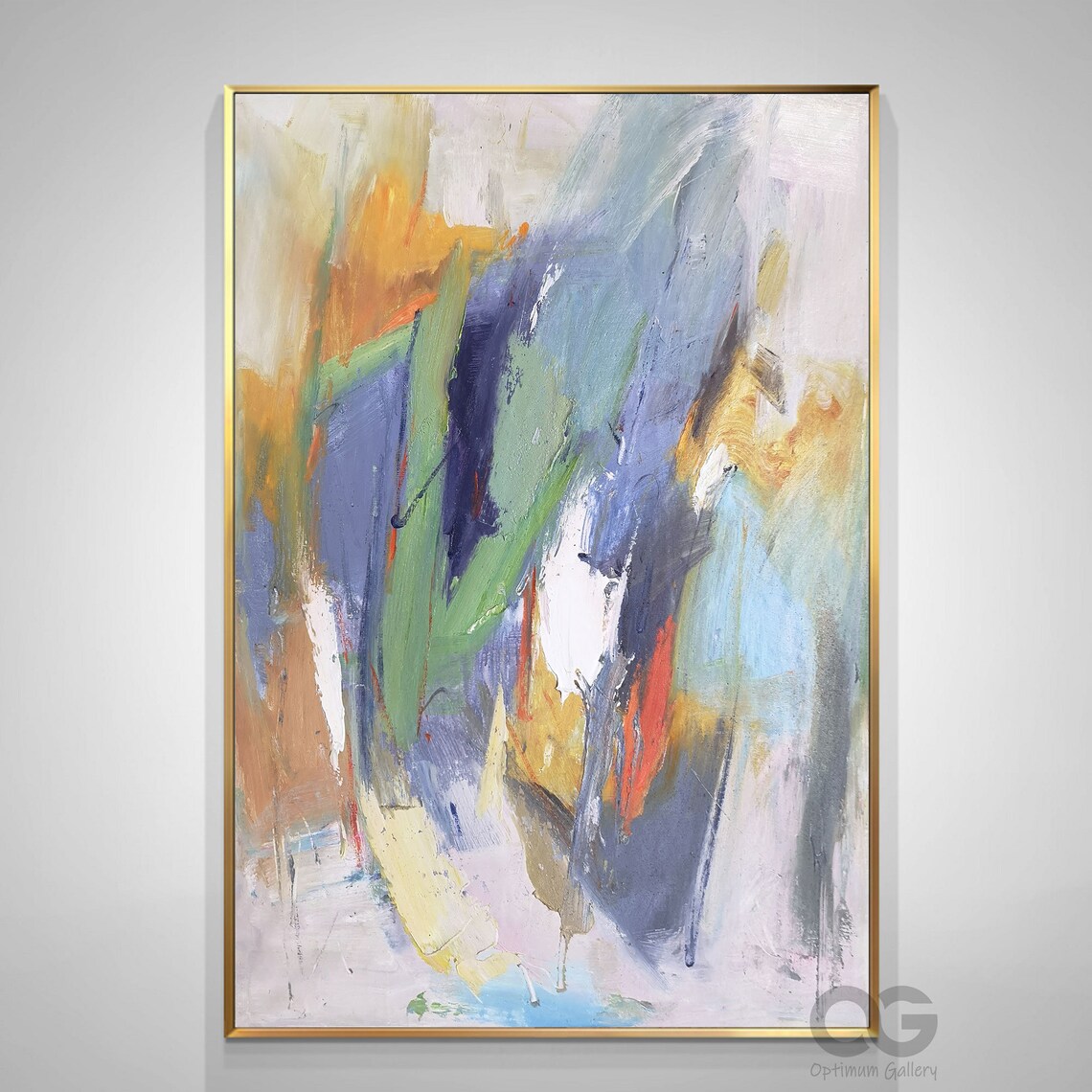 Multicolor Canvas Painting Colorful Wall Paintings Bright - Etsy
