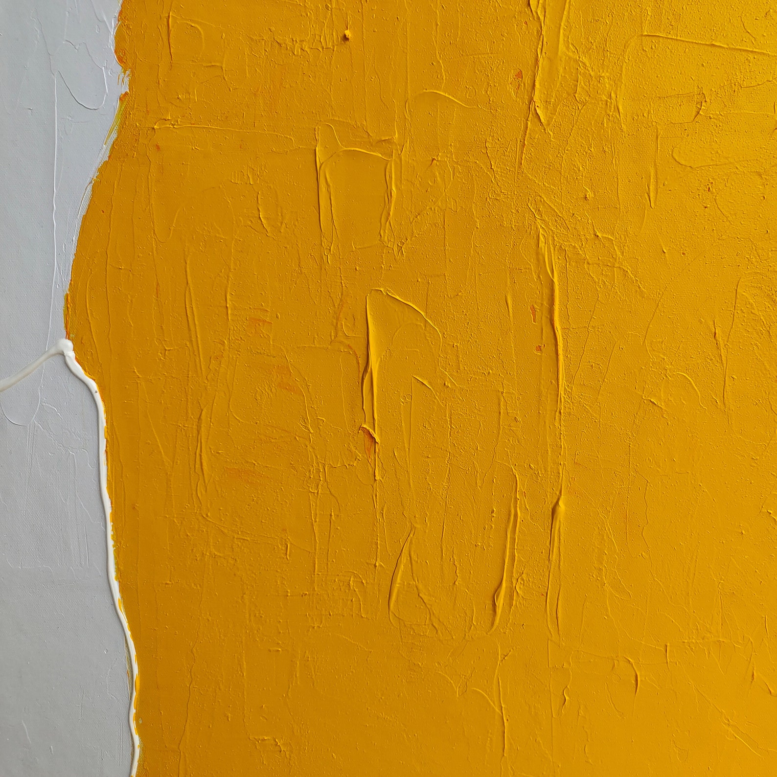 Large Minimalist Yellow Painting Abstract Minimalist Wall Art - Etsy