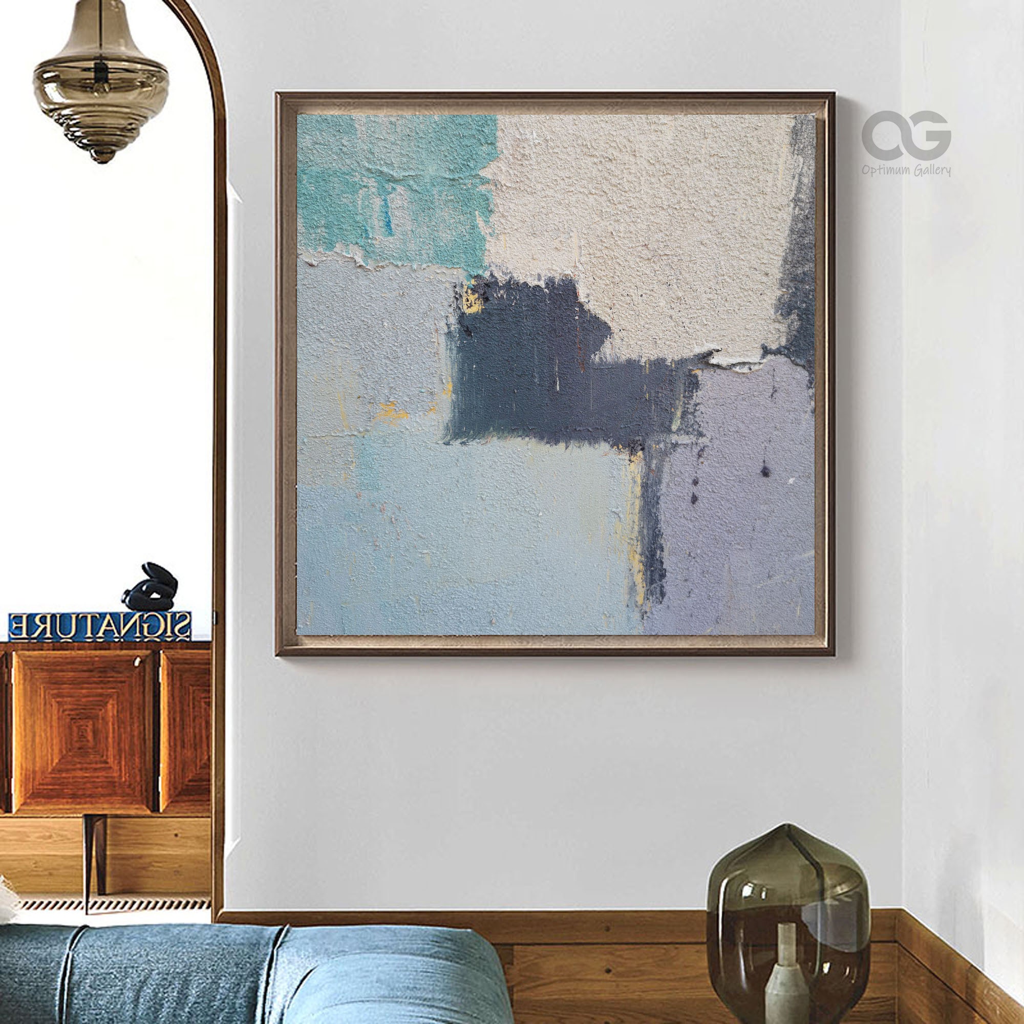 Modern Minimalist Painting on Canvas Large Textured Minimalist | Etsy