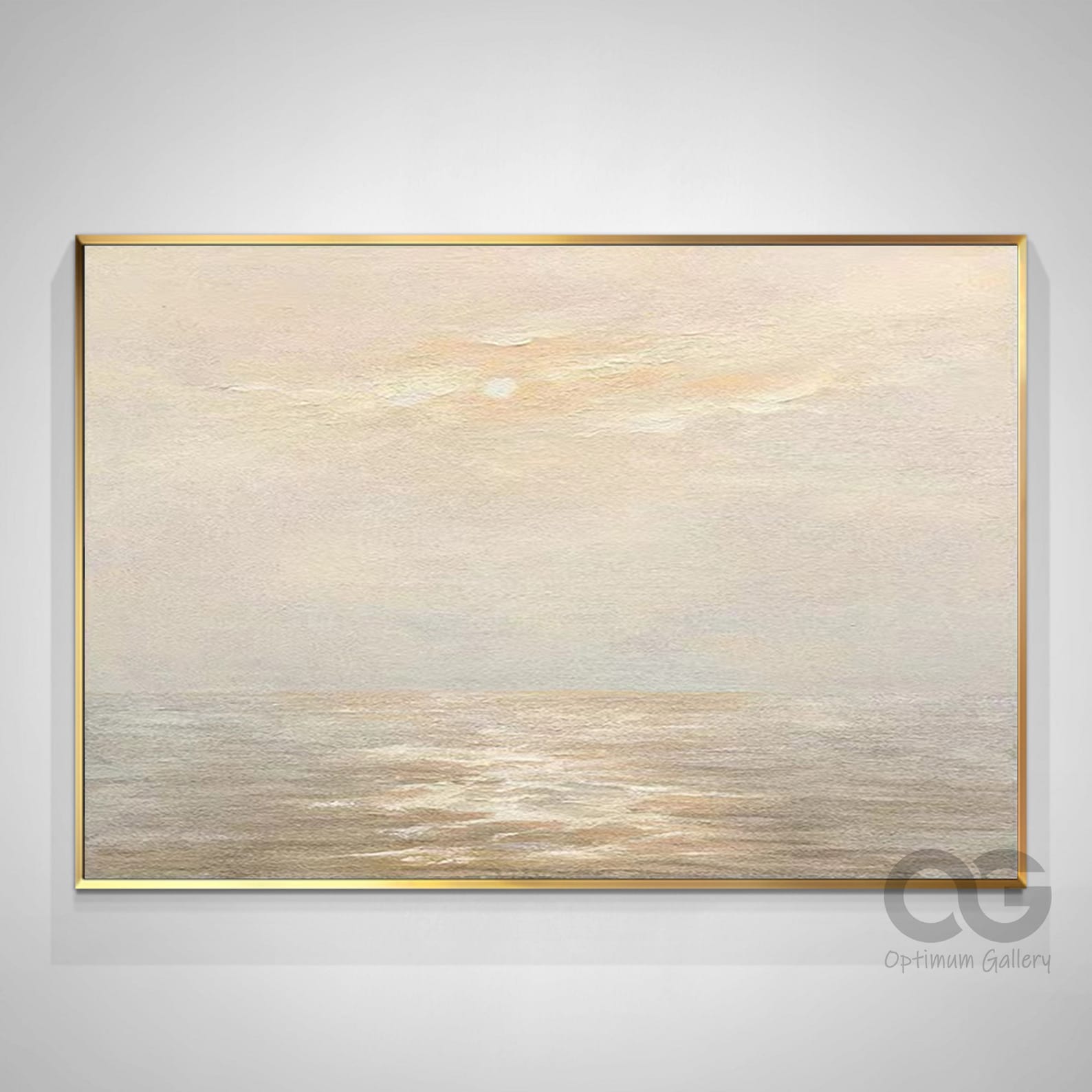 Big Ocean Sunset Painting Beach Painting Coastal Painting - Etsy