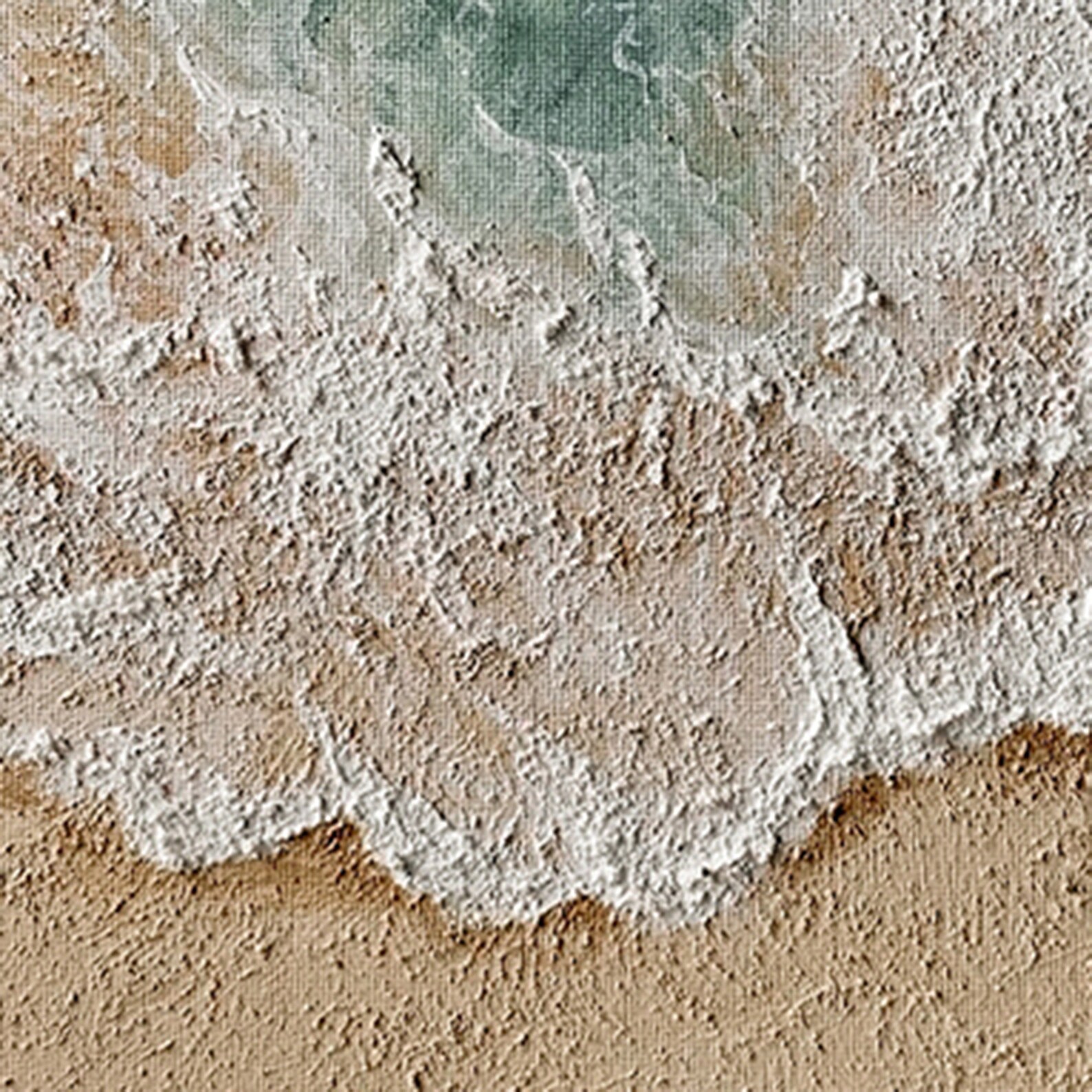 Textured Beach Painting, 3D Coastal Wall Art, Framed Ocean Acrylic - Etsy